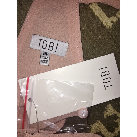 Tobi | Tops | New Tobi Rosepink Chiffon Cold Shoulder Blouse | Poshmark